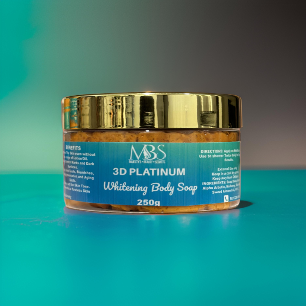 3D Platinum Body Soap (250g) - Majesty's Beauty Secrets